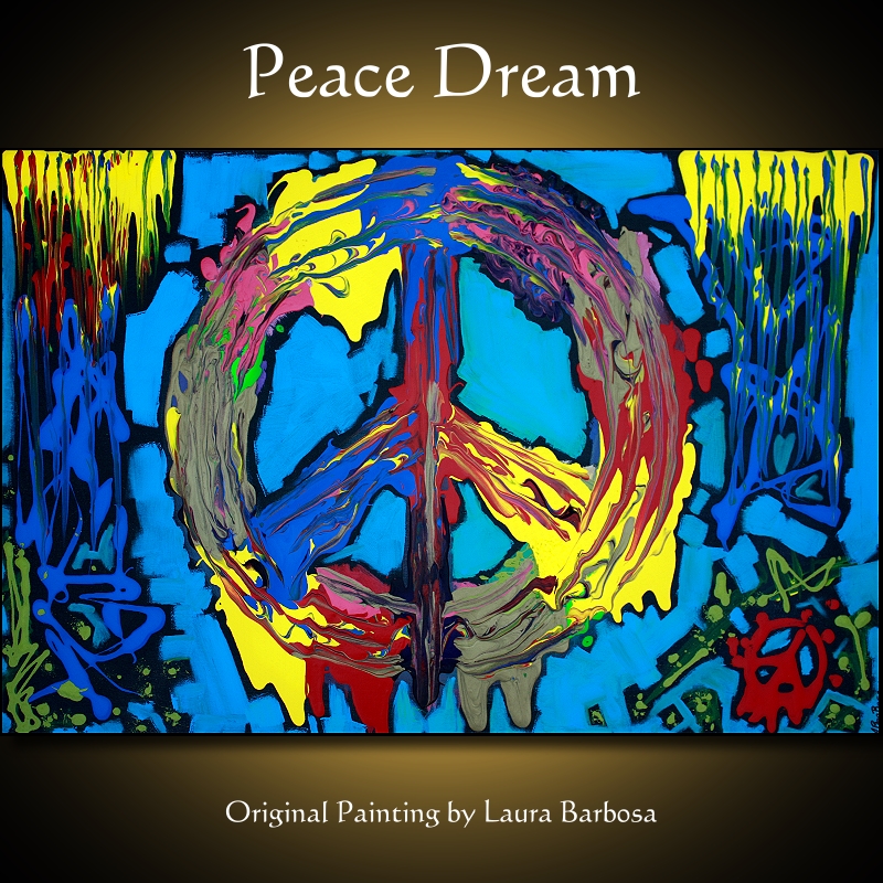 Peace Dream - Acrylics on Canvas, in Abstract Paintings